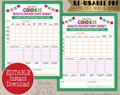 Editable Girl Scout Booth Tally Sheet, Printable LBB & ABC Cookie Sales ...
