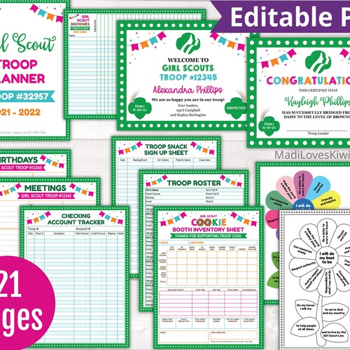 Troop Meeting Planner - Etsy