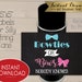 Bowties or Bows Gender Reveal Silly String Label Printable - Etsy