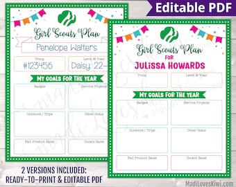 Girl Scout Printable Girl Scouts Leader Planner Girl Scout - Etsy