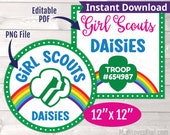 Printable Girl Scout Daisy Troop Clip Art File Trefoil - Etsy UK