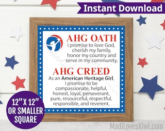 American Heritage Girls AHG World Heritage Badge DIGITAL - Etsy