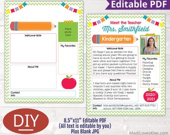 Editable School Newsletter, Meet the Teacher Template, Instant Download ...