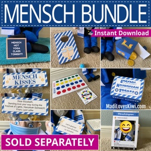 Printable Mensch Letterboard, Editable Hanukkah Prop Instant Download ...