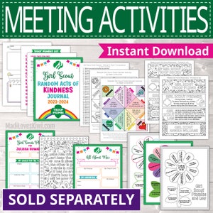 Printable Make New Friends Coloring Page for Girl Troop, Scout Leader ...