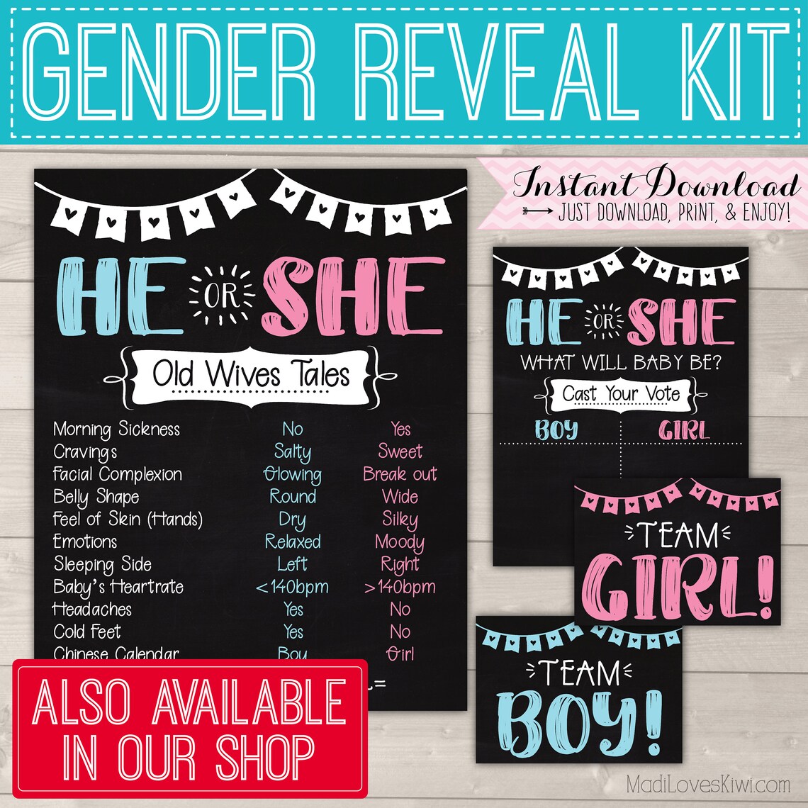 Guess Our Name Sign Gender Reveal Ideas Printable Guessing | Etsy