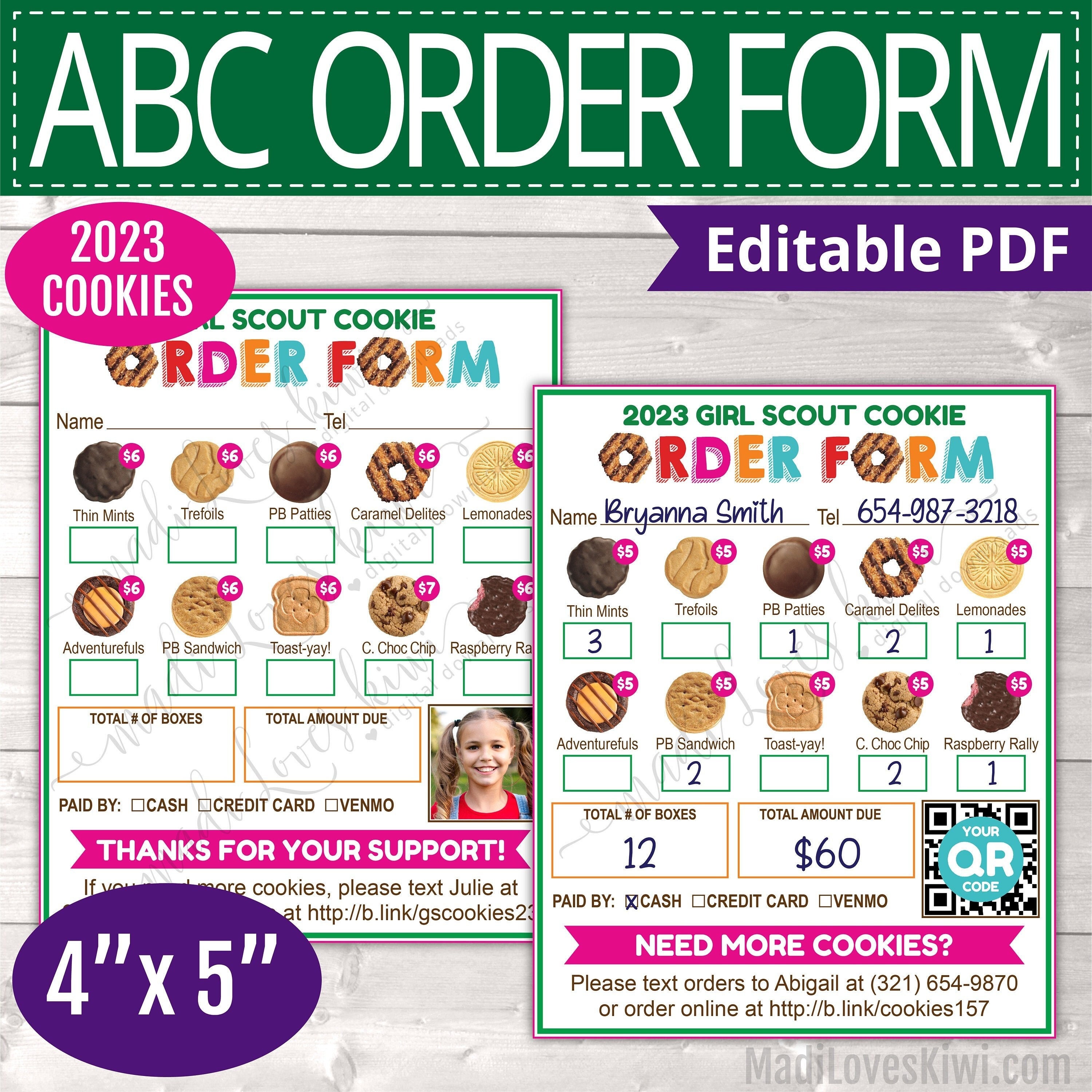 Girl Scout Order Form 2023 Printable - Printable Forms Free Online
