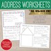 Editable Learn My Address Worksheet, Addressing Envelope Activity for ...