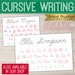 Cursive Name Writing Worksheet, Editable Script Handwriting Practice ...