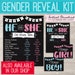 Bowties or Bows Gender Reveal Silly String Label Printable - Etsy