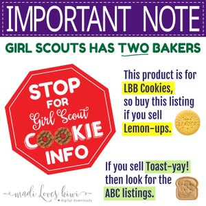 Printable 2024 LBB Girl Scout Business Card With Cookie Photo, Editable ...