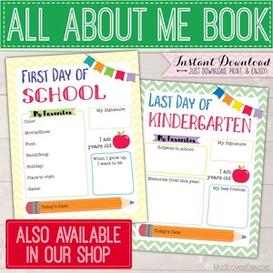 Reusable First Day of School Sign, Printable Back to School Chalkboard ...