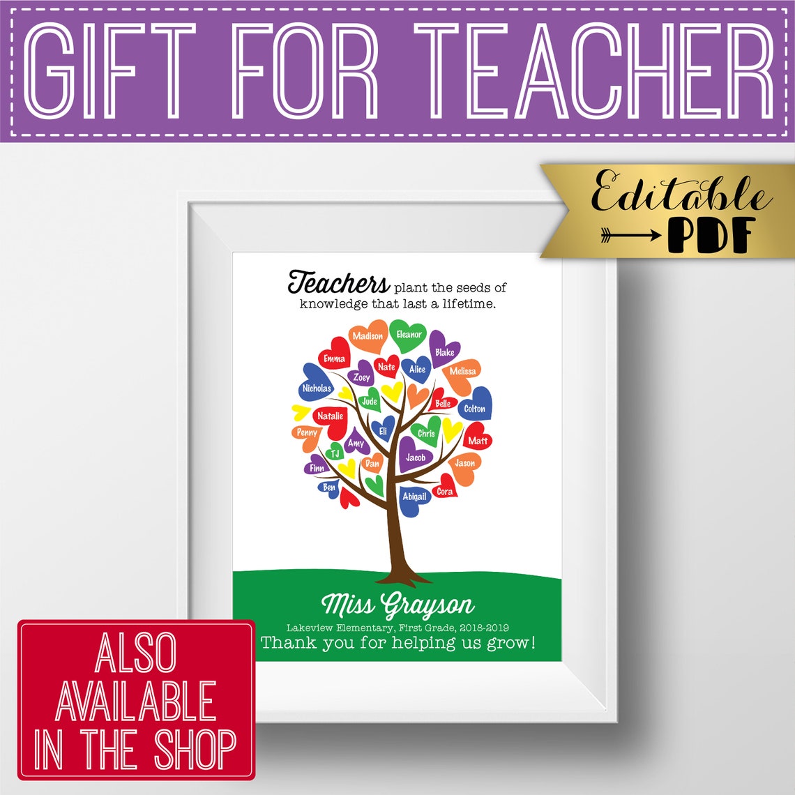 Editable Pencil Gift Card Holder for Teacher Appreciation | Etsy