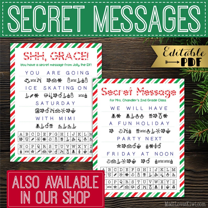 Editable Santa Cam Report Card Naughty Warning Printable - Etsy