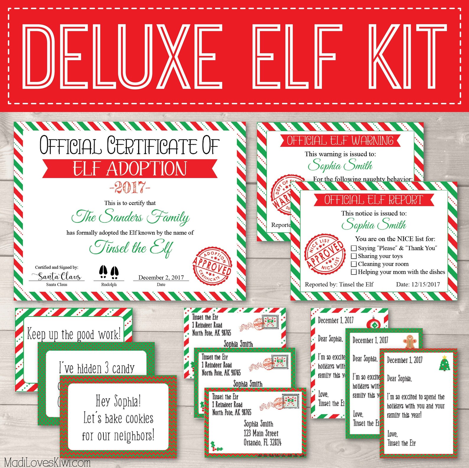 Printable Elf Prop Set Mini Christmas Welcome Letter - Etsy