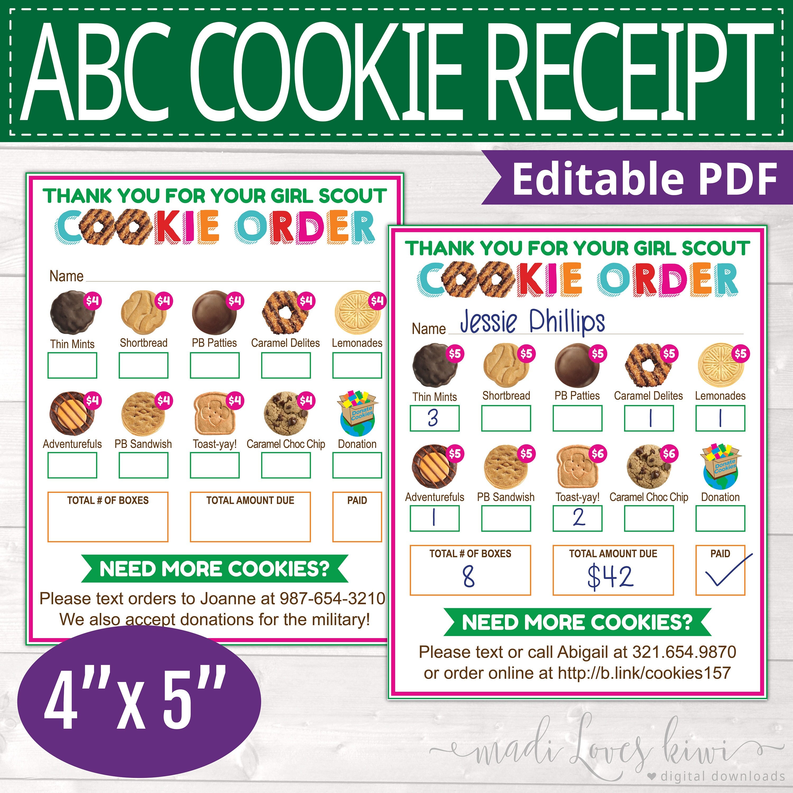 Girl Scout Cookie Thank You Printables