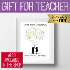 Buy Teacher Appreciation Gift Printable, Room Service Door Hanger ...