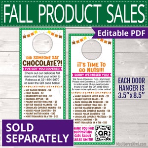 Personalized Printable Girl Scout Fall Product Flyer With QR Code ...