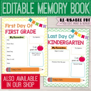 Pencil First Day of School Photo Prop Printable, Crayon 1st Day Sign ...