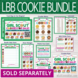 Printable 2024 LBB Girl Scout Business Card With Cookie Photo, Editable ...
