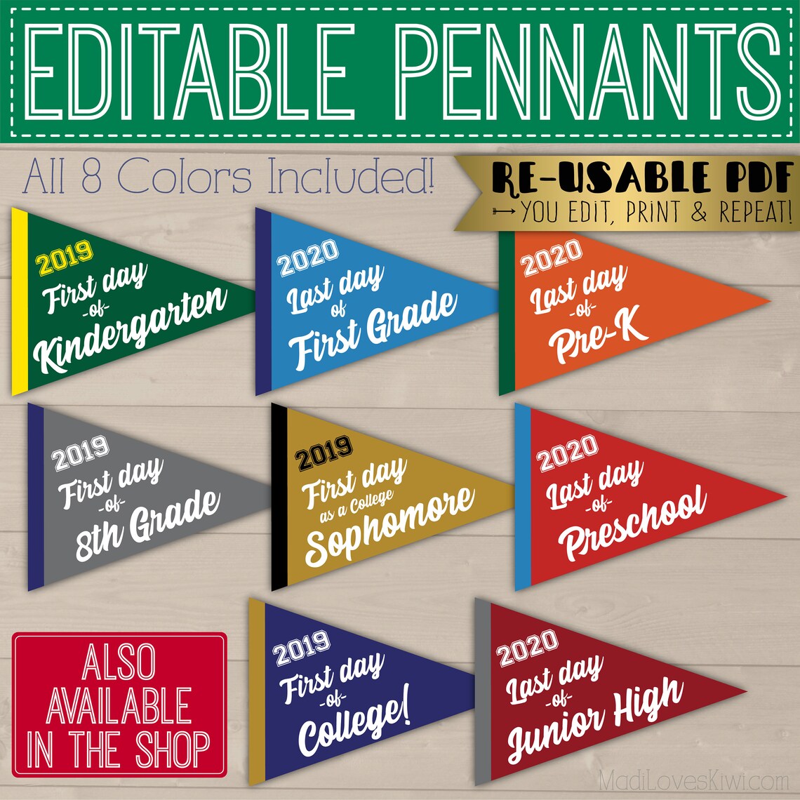 DELUXE Memory Book Kit Editable All About Me PDF Template | Etsy