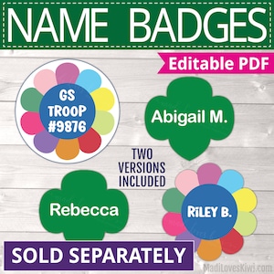 Printable Girl Scout Promise & Law Bookmark COMMUNITY, Troop Meeting ...