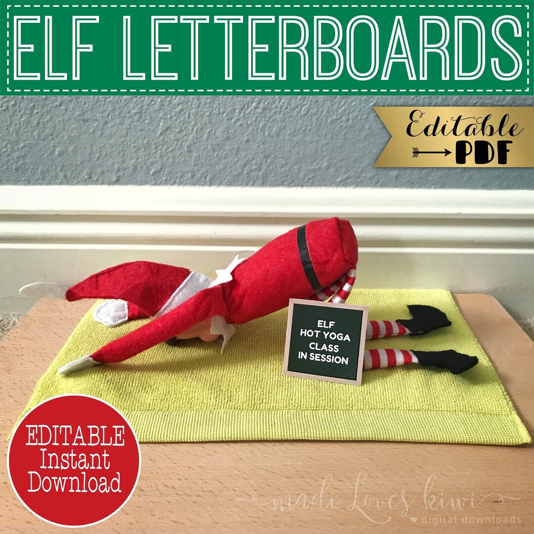 Editable Elf Letterboard, Printable Elf Prop Kit, Fun Christmas ...