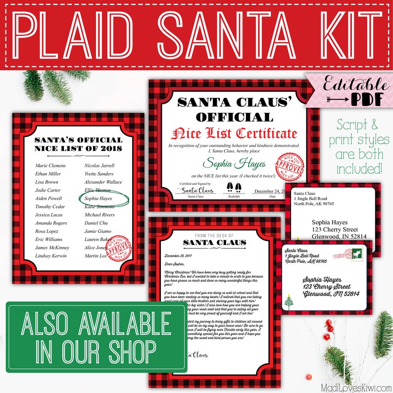 2 Mini Christmas Gift Tags Printable Reusable Holiday - Etsy