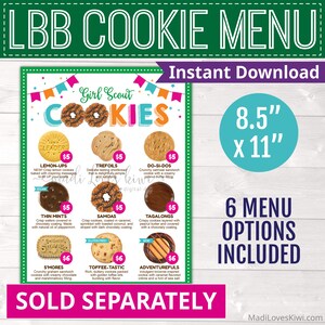 Printable 2024 LBB Girl Scout Business Card With Cookie Photo, Editable ...