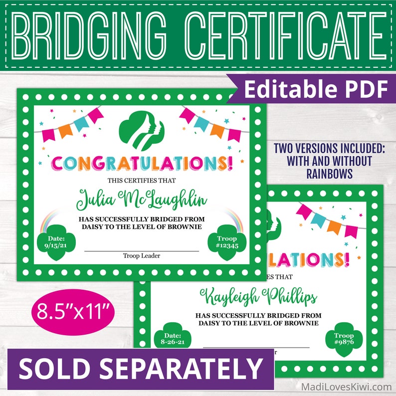 Printable Girl Scout Promise And Law Poster For Troop 8x10 And Etsy Canada