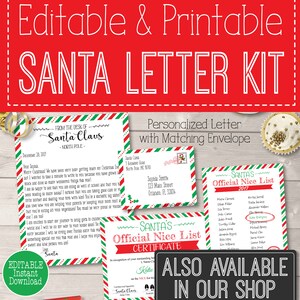 Editable Santa Cam Letter Printable Claus Spy Cam Note North - Etsy Canada