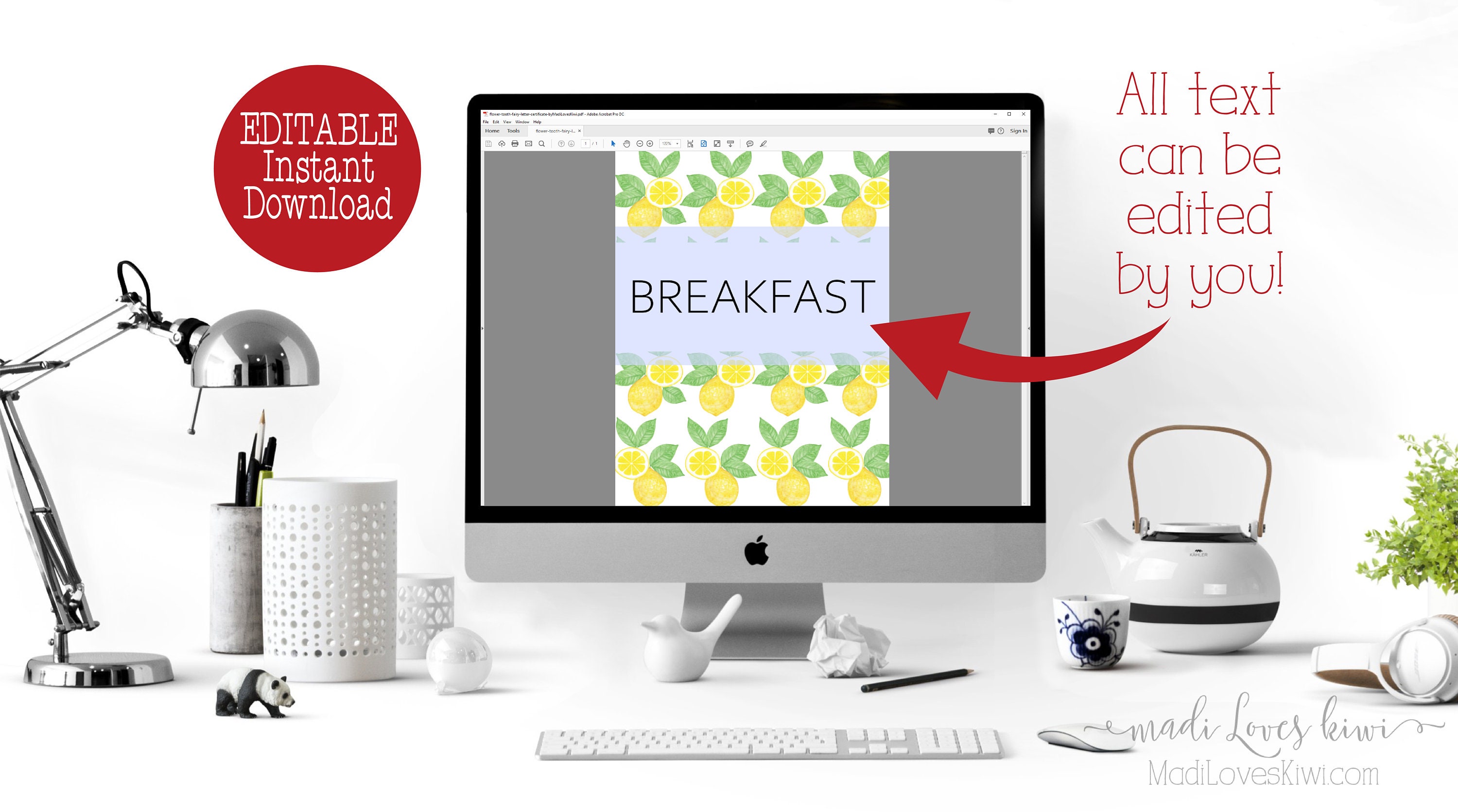 Editable Recipe Book Template Printable Lemon Binder Cover - Etsy Canada