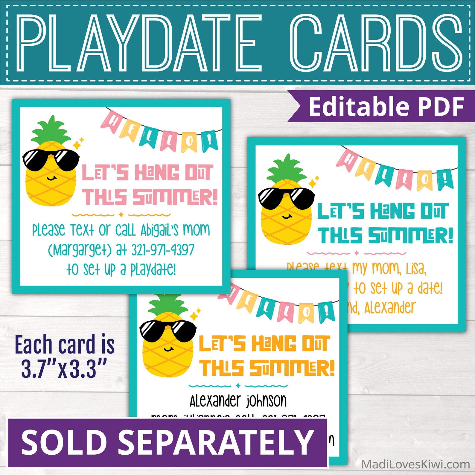 Editable Playdate Calling Card for Boy Printable Donut Play - Etsy