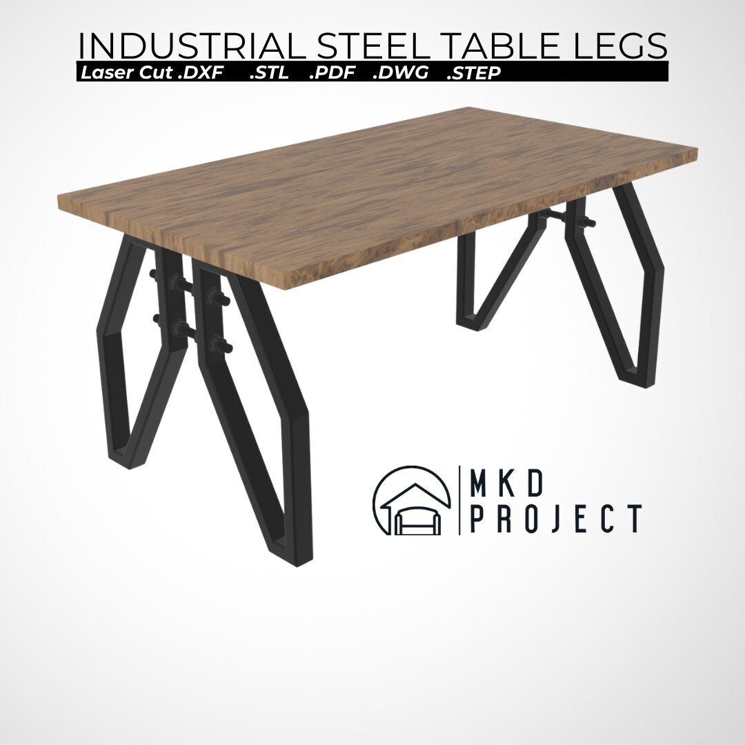 Industrial Steel Table Legs Made From Steel Profiles. Project for ...
