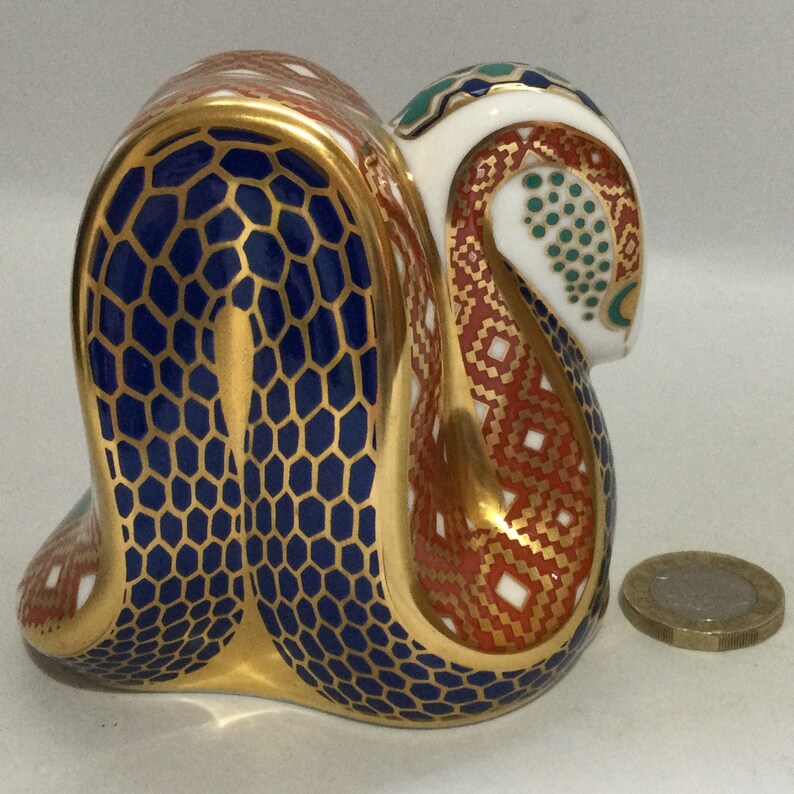 BOXED Royal Crown Derby SNAKE Paperweight - Etsy