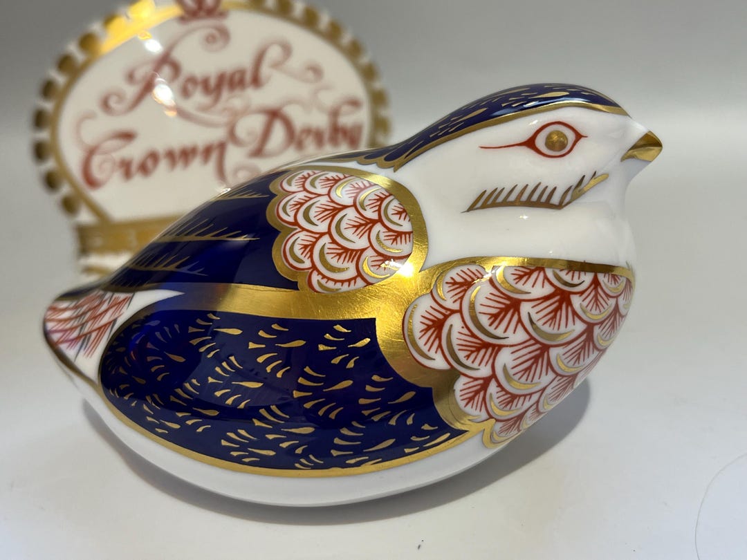 Royal Crown Derby QUAIL Paperweight - Etsy