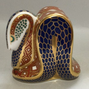 BOXED Royal Crown Derby SNAKE Paperweight - Etsy