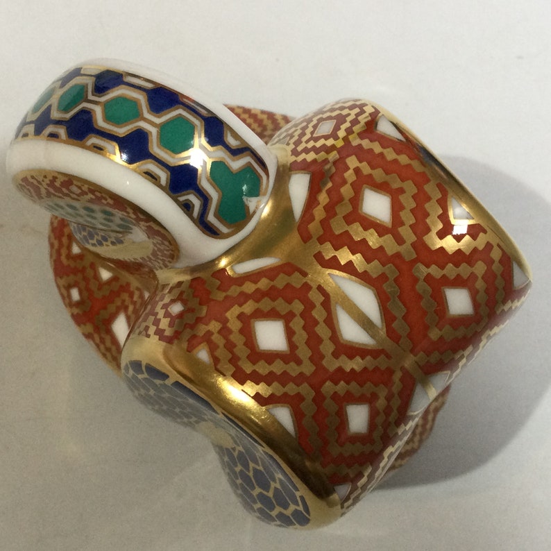 BOXED Royal Crown Derby SNAKE Paperweight - Etsy