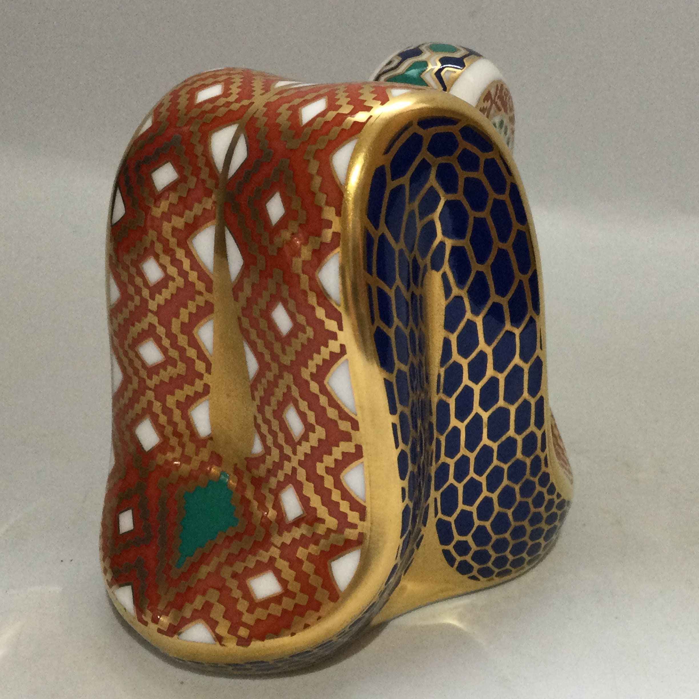 BOXED Royal Crown Derby SNAKE Paperweight - Etsy