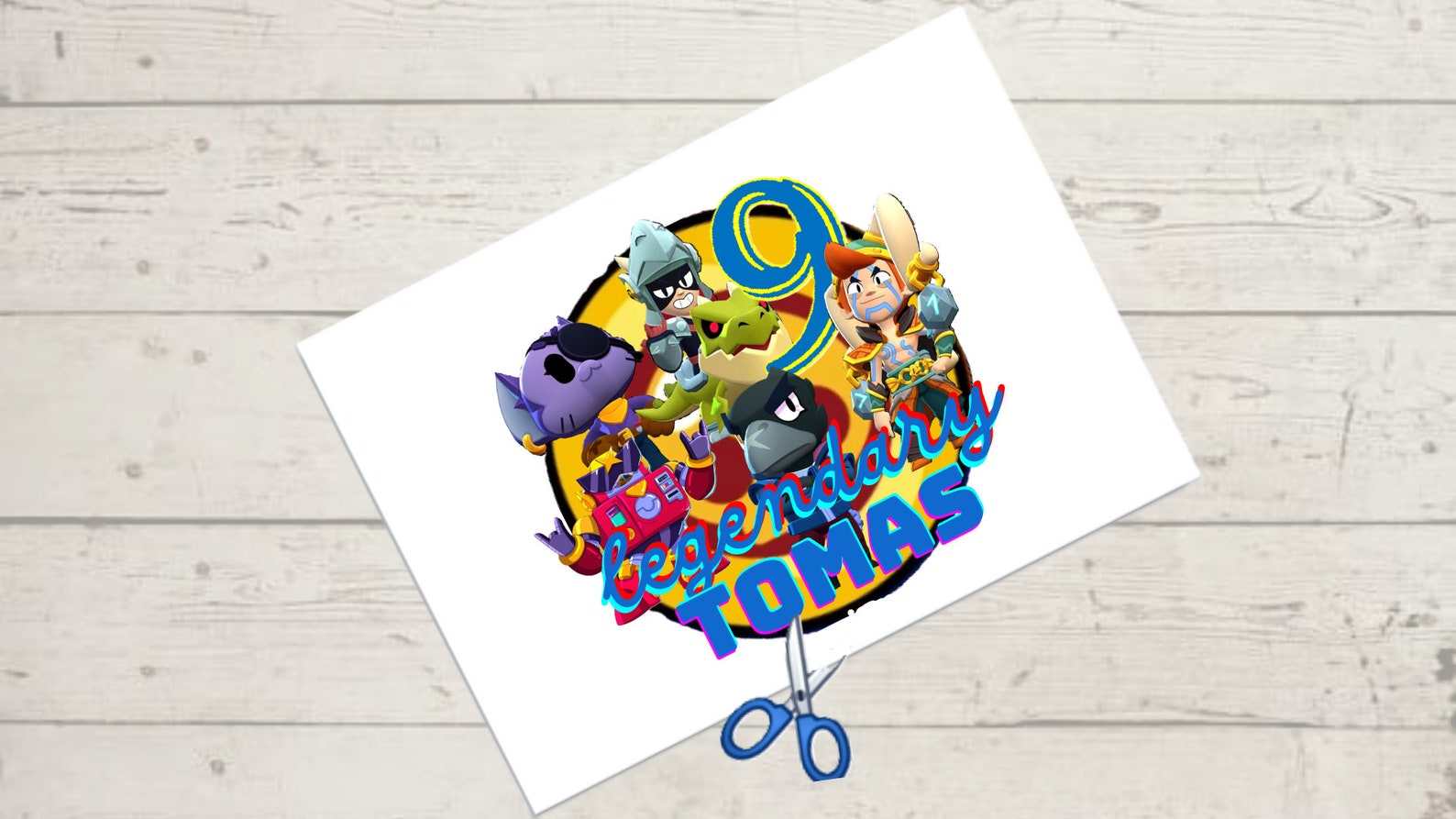 Topper, Brawl Stars Cake Topper. Digital File - Etsy UK