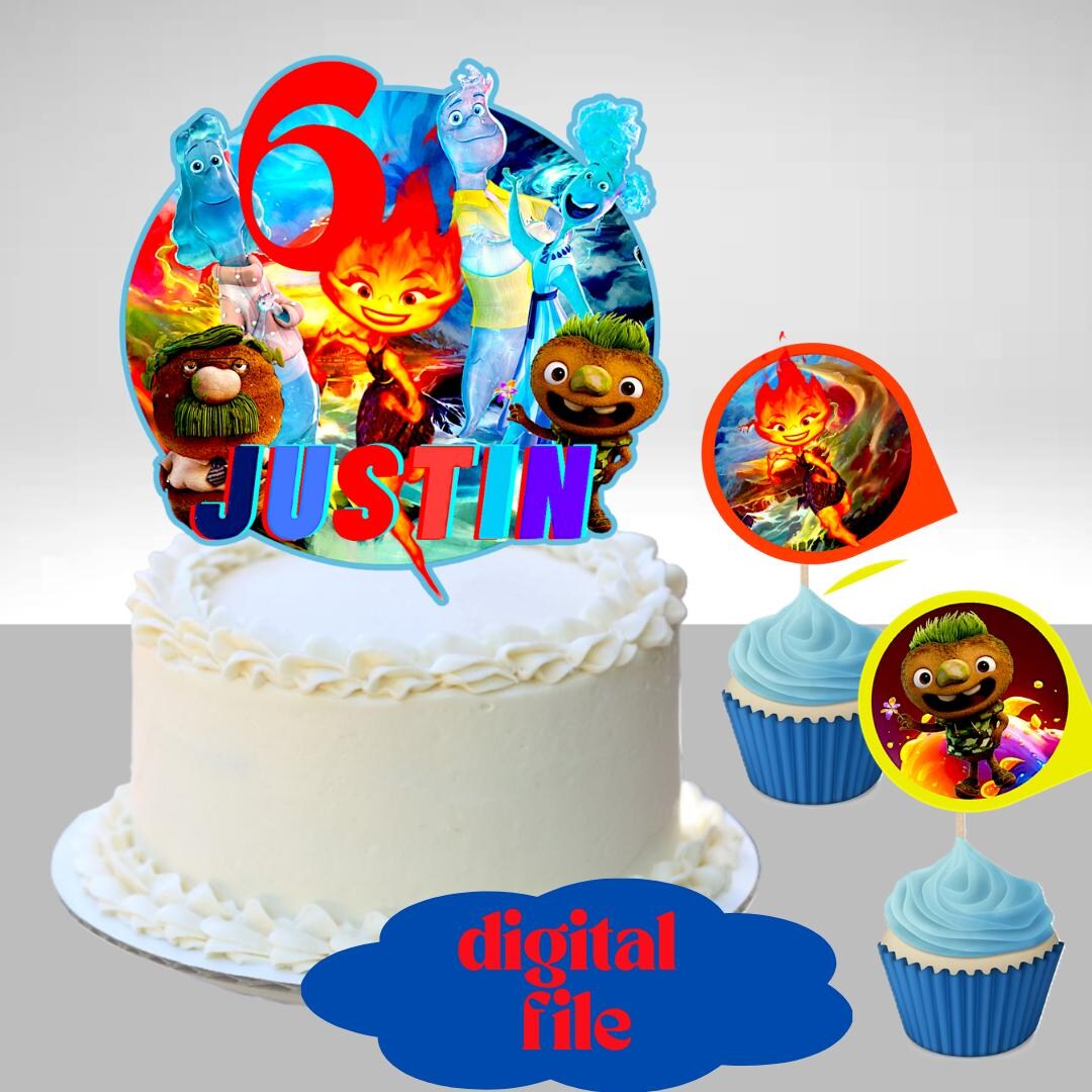 Elemental Topper. Cake Topper Elemental. Digital File - Etsy