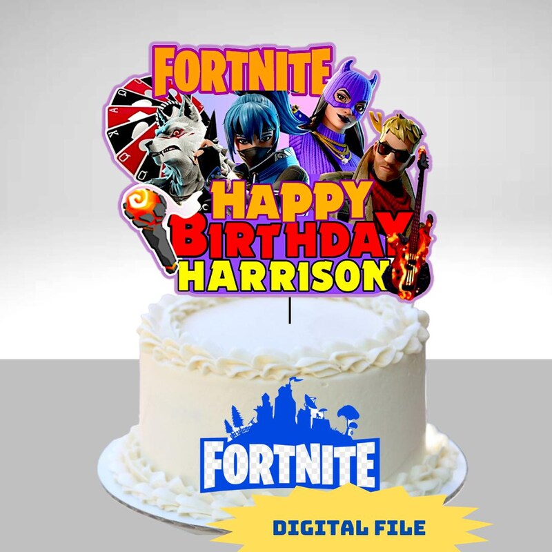 Fortnight Cake Topper - Etsy