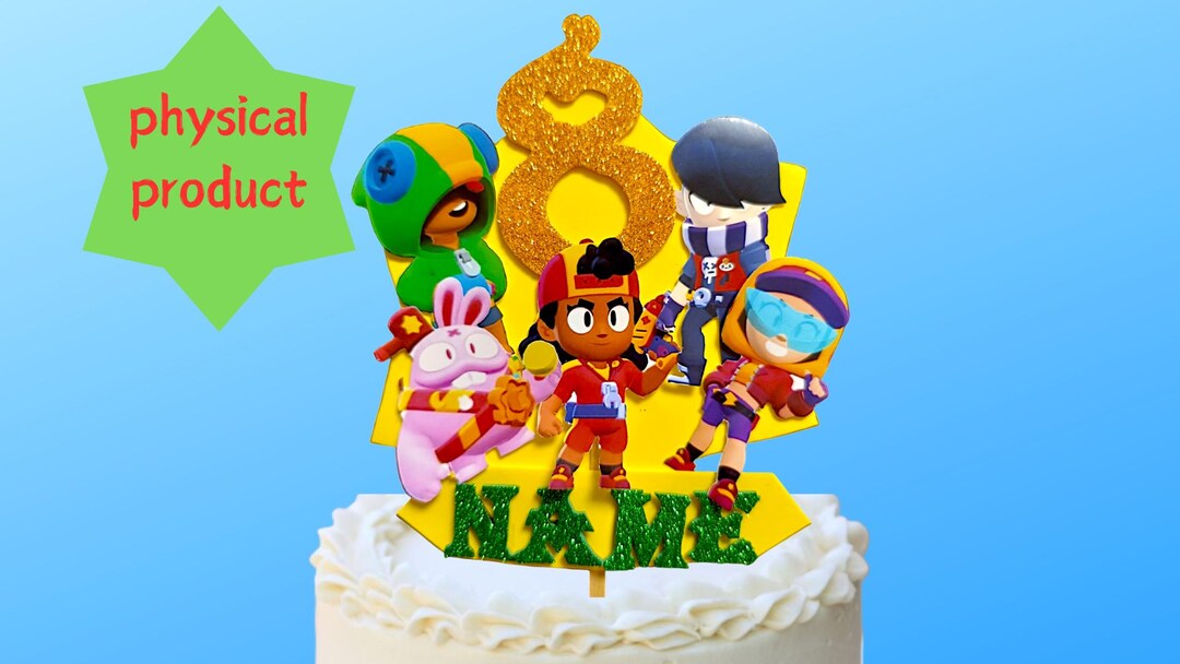 Cake Topper Brawl Stars. Topper Brawl Stars. Physical Product - Etsy UK