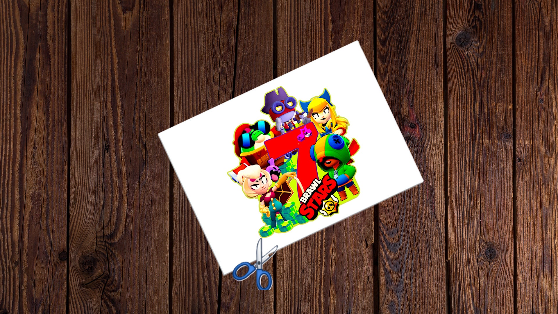 Brawl Stars Style Cake Topper. Digital File - Etsy