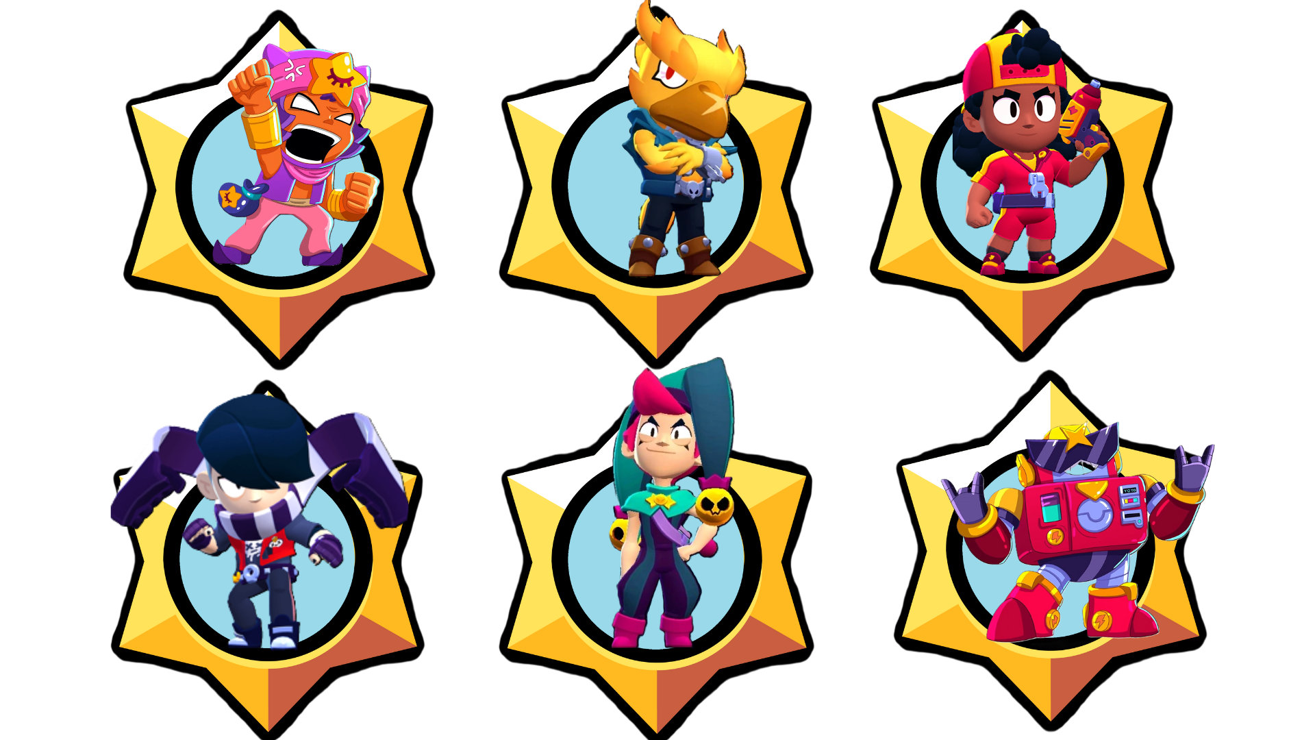 Brawl Stars Cake Topper. Brawl Stars Cupcake Toppers. Digital File - Etsy