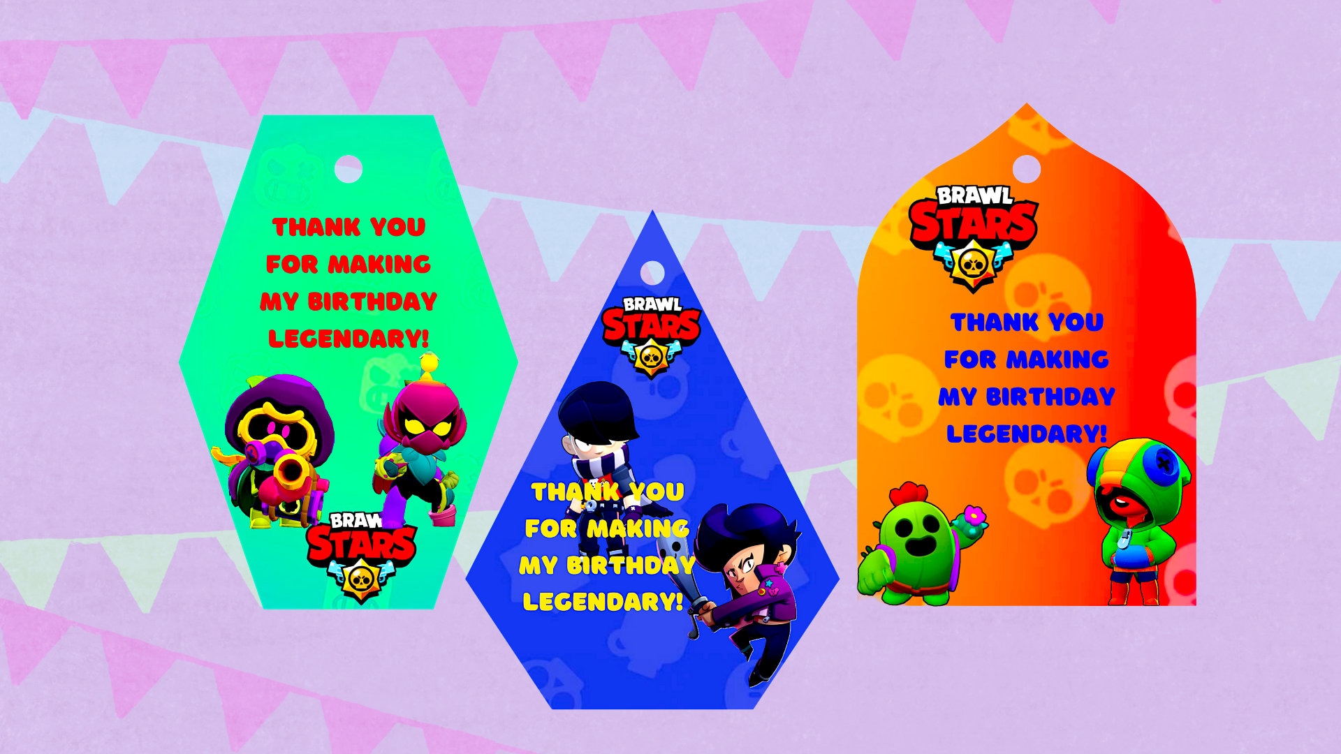 Gift Tags Brawl Stars - Etsy