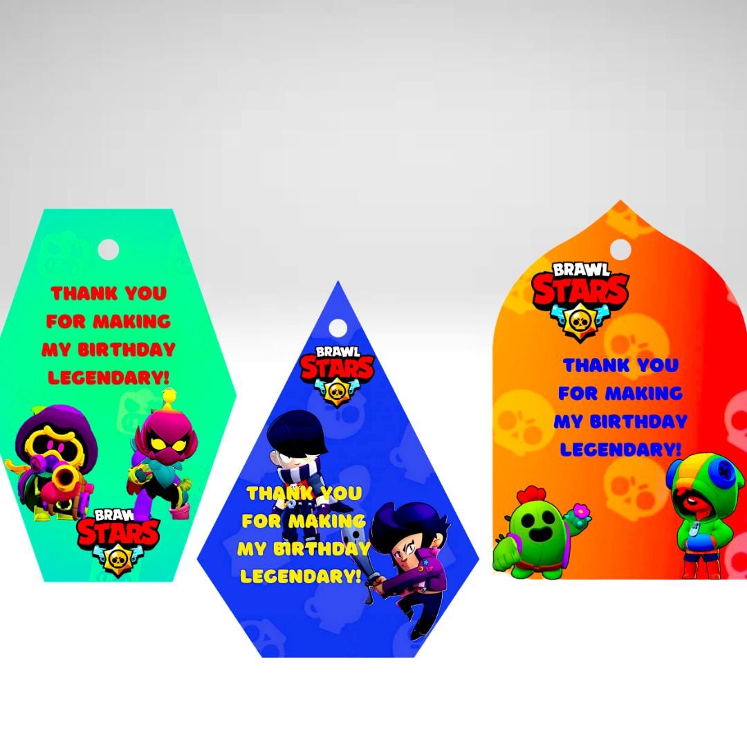 Gift Tags Brawl Stars - Etsy