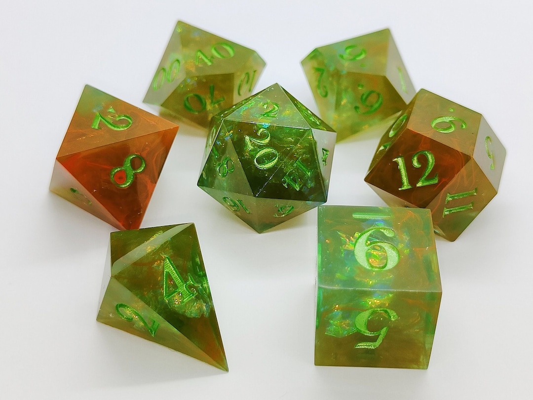 Corrosion - Handmade Dice for Dnd, Ttrpg, Pathfinder, Gift for Fans of ...