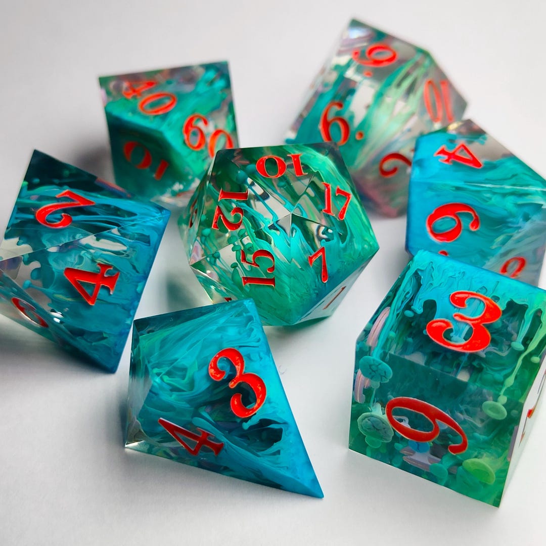 Float - dado artesanal para DND, TTRPG, Pathfinder, presente para fãs ...