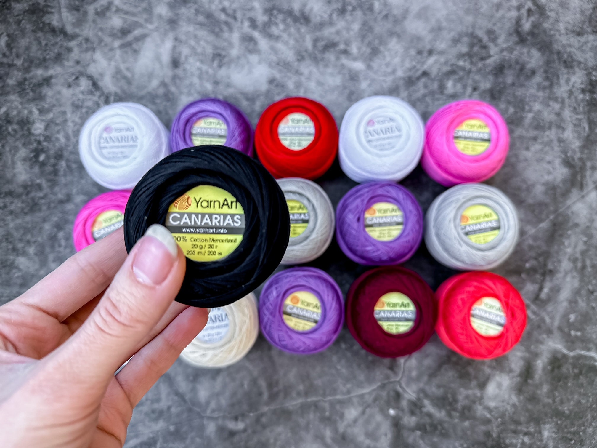 Bead Crochet Thread CANARIAS for Small Beads, YARNART for Bead Crochet ...